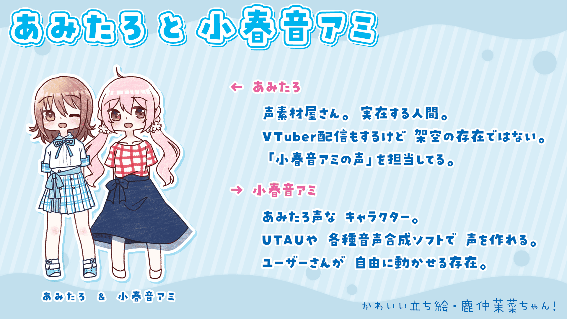 小春音アミについて | あみたろの声素材工房